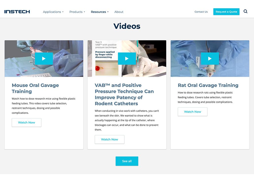 Training & Education | Instech Laboratories, Inc.